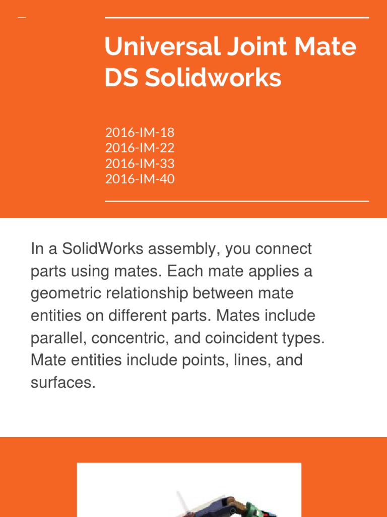 Universal Joint Solidworks | PDF