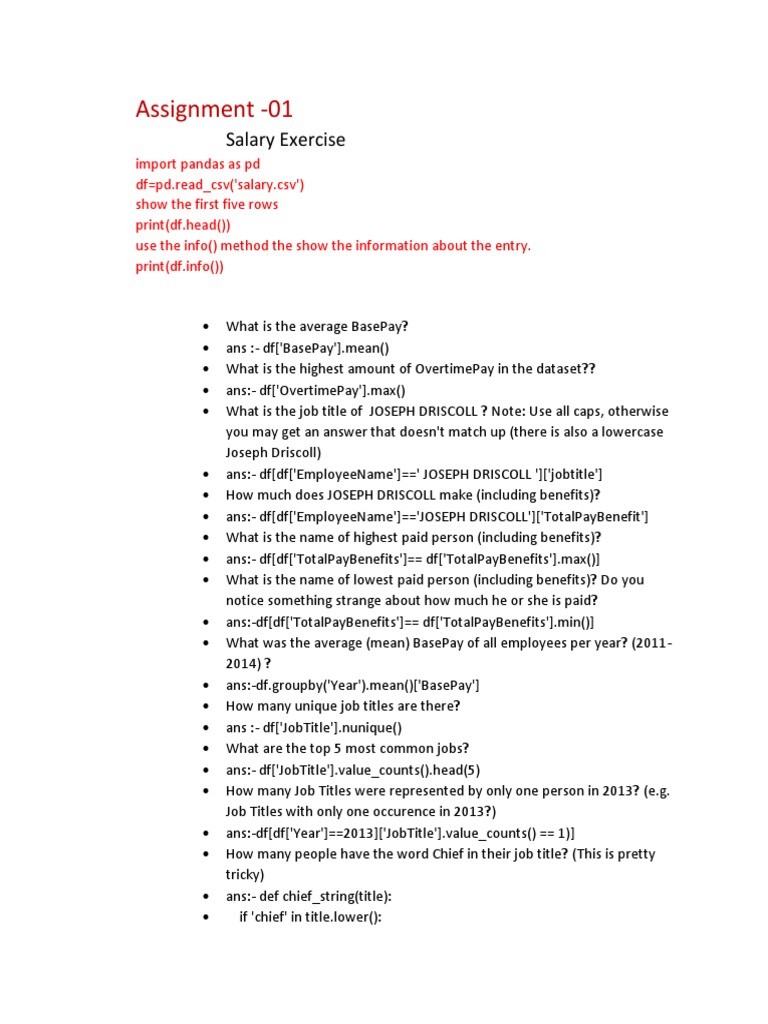 Python Data Science Assignment | PDF | Computing | Business