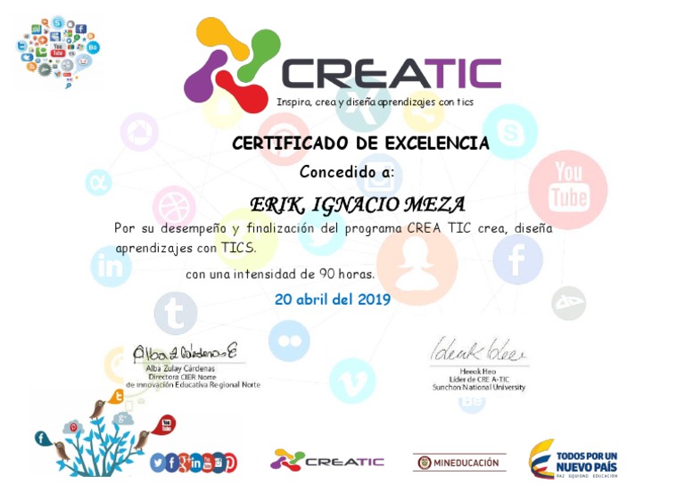Certificado de Tics | PDF