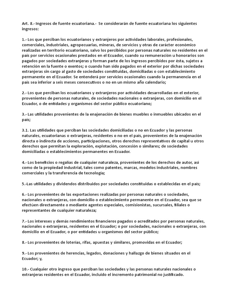 Adjunto Artículo 8 | PDF | Ecuador | Gobierno