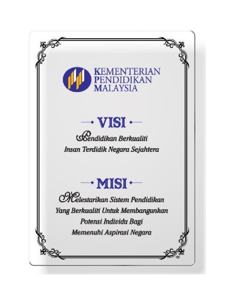 Visi Dan Misi KPM Terkini | PDF