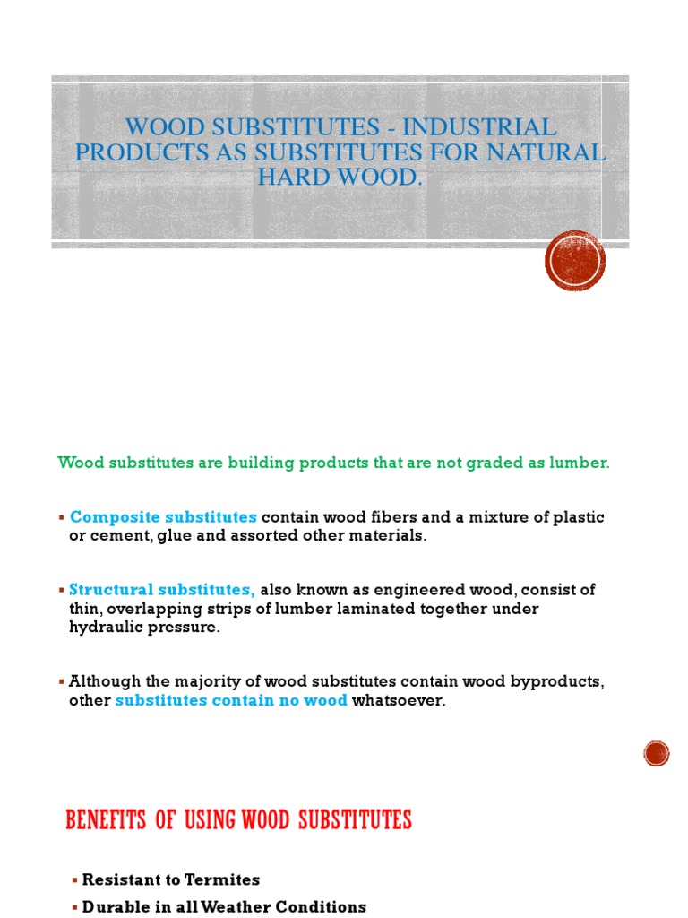 Wood Substitutes: Types and Benefits | PDF | Plywood | Wood