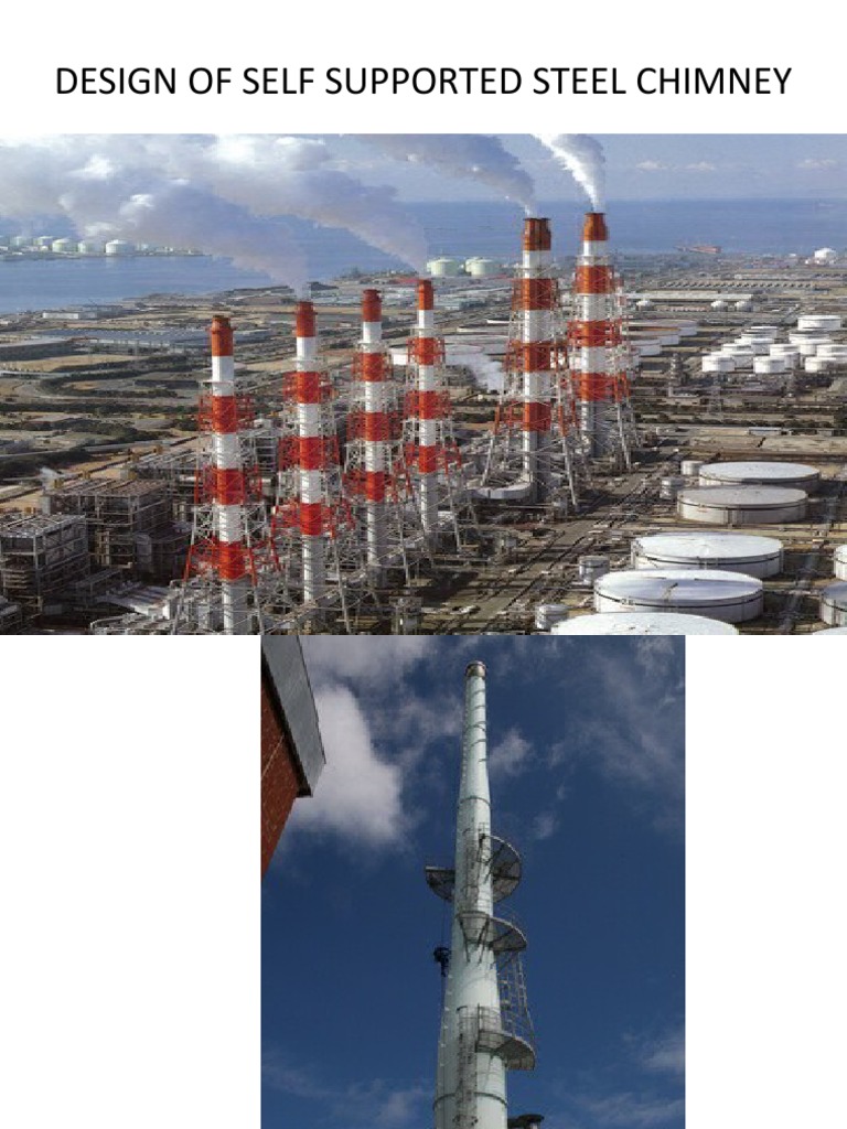 Self-Supported Steel Chimney Design | PDF | Chimney | Economic Sectors