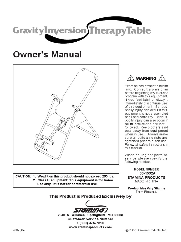Inversion Table | PDF | Screw | Anatomical Terms Of Motion