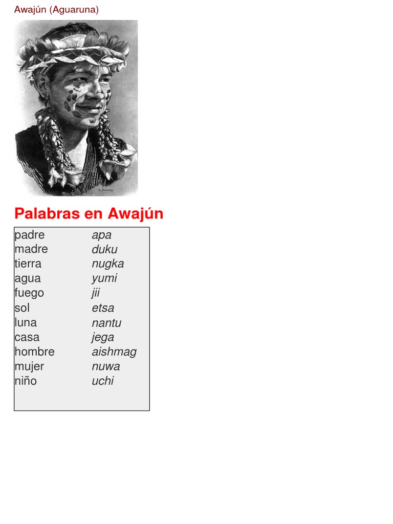 Awajún | PDF