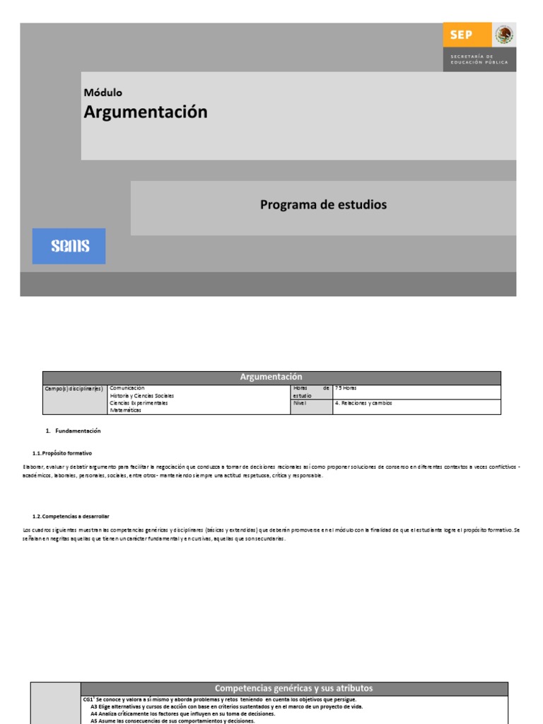 MÓDULO 13 Argumentación PDF | Descargar gratis PDF | Science | Conocimiento