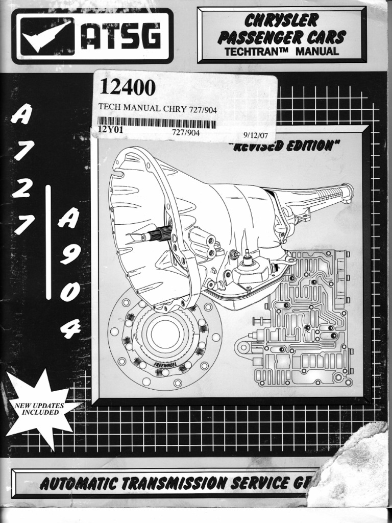 A-727 TorqueFlite Transmission Manual | PDF | Automatic Transmission ...