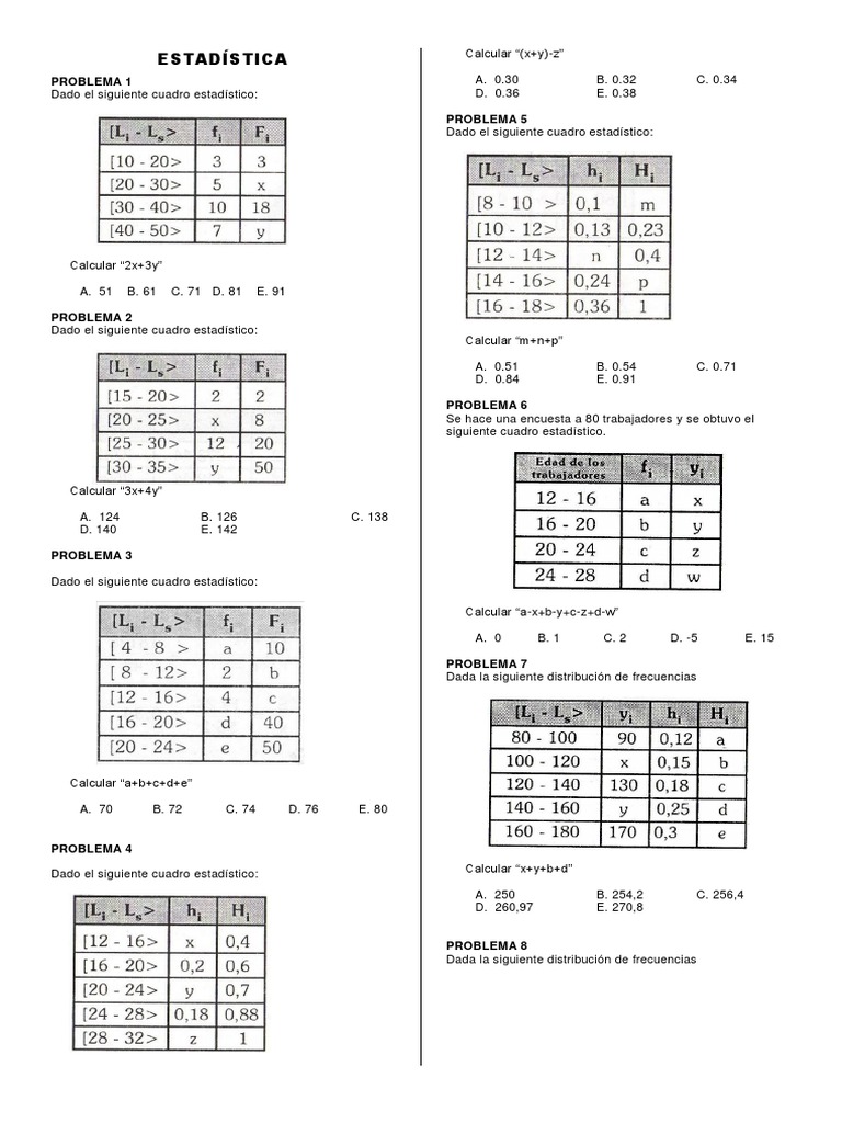Estadística | PDF | Histograma | Probabilidades y estadísticas
