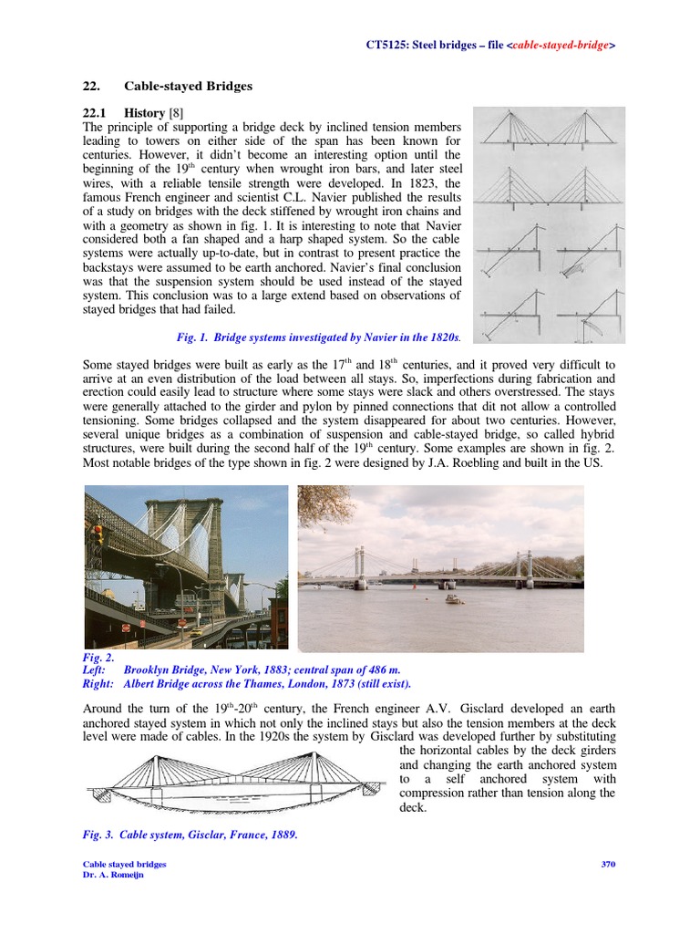 Cable Stayed Bridge1 | PDF | Bridge | Mechanical Engineering