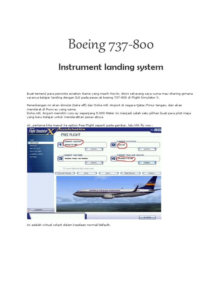 Boeing 737-800 Ils Training | PDF