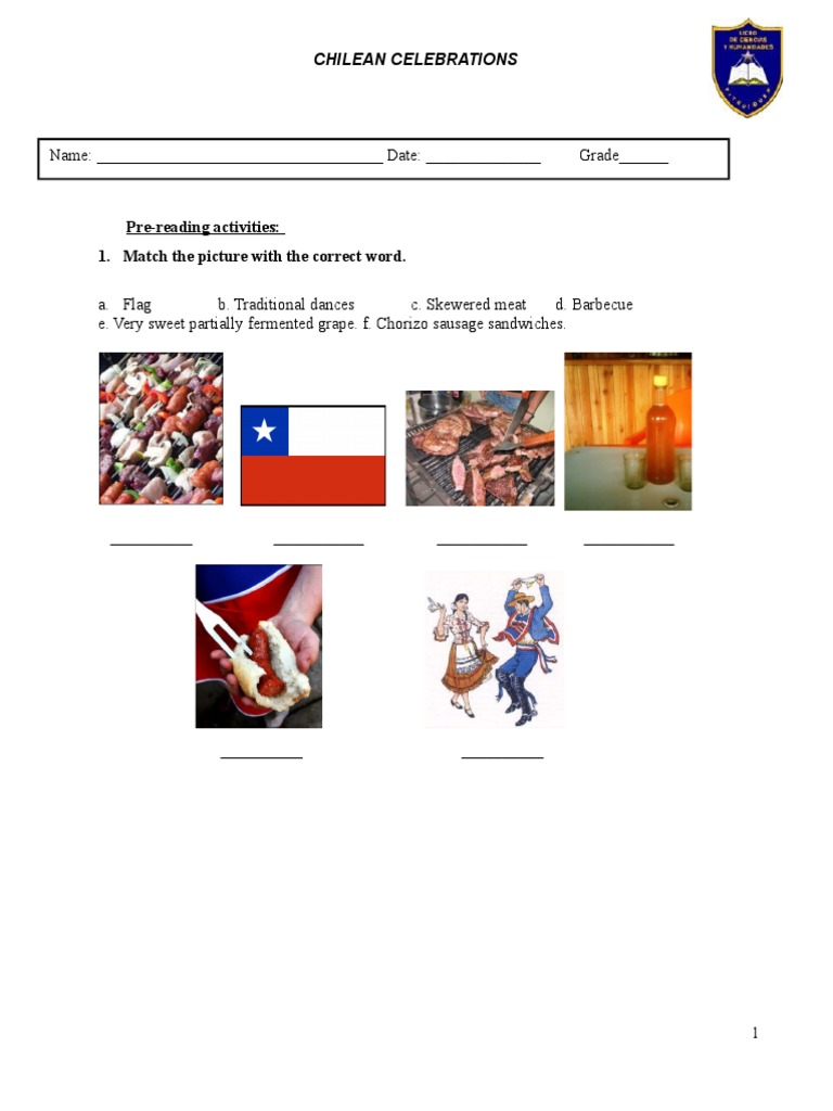 Chilean Independence Day 32564 | PDF | Cuisine | Cooking