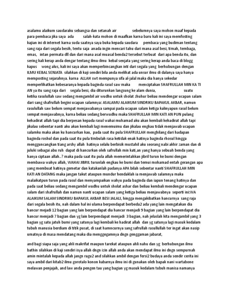 Maha Raja Besi | PDF