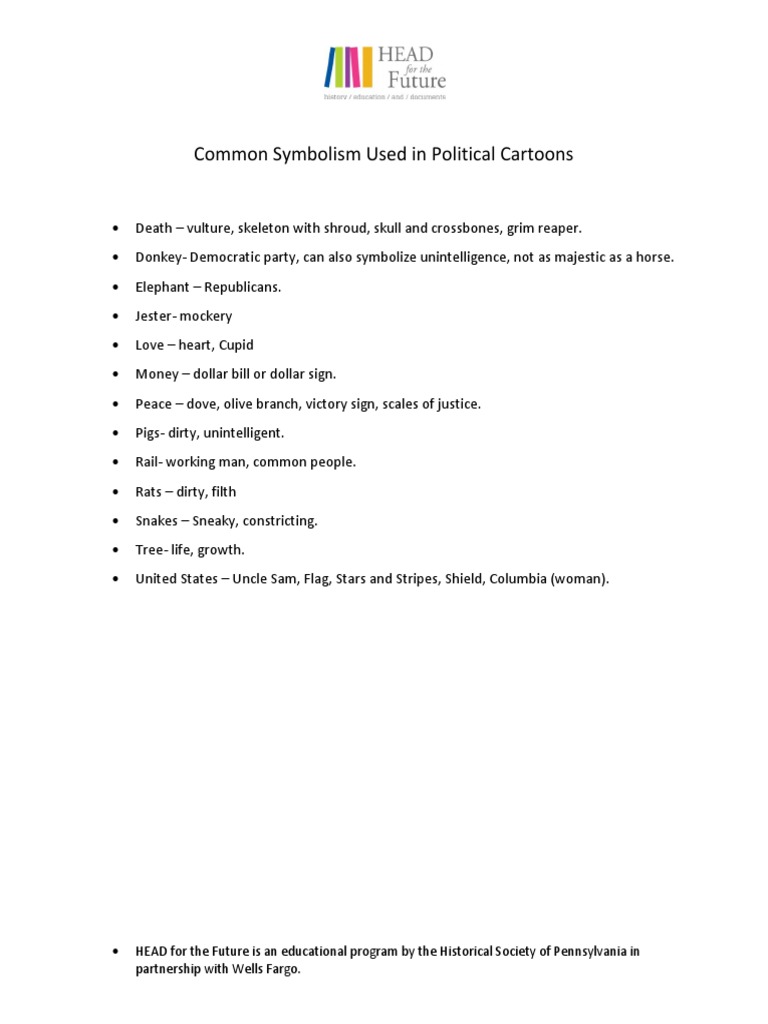 Common Symbols in Political Cartoons | PDF