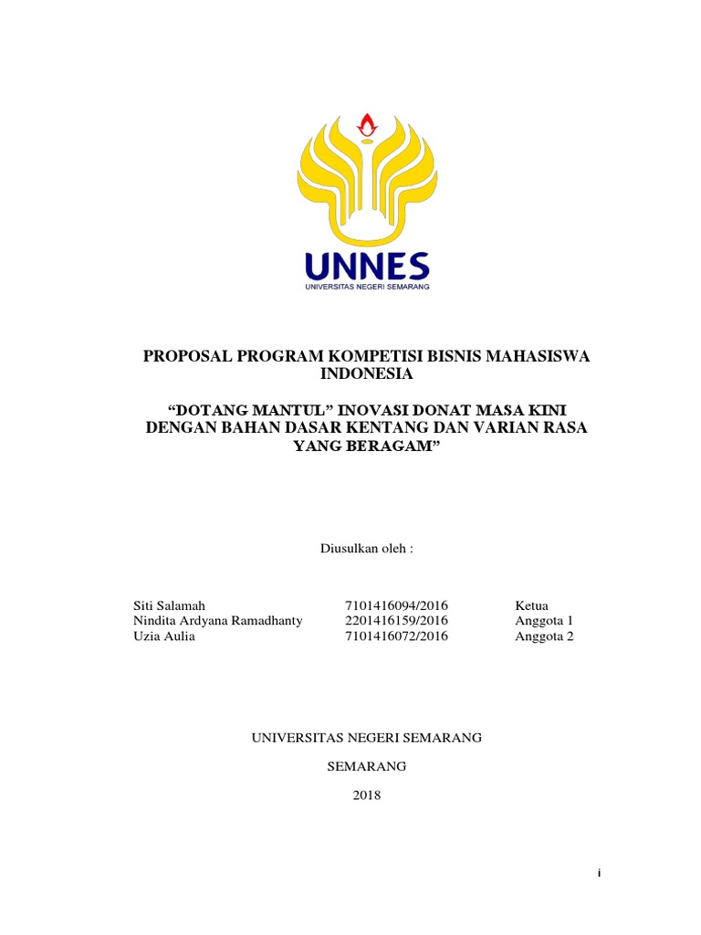 Contoh Proposal KBMI | PDF