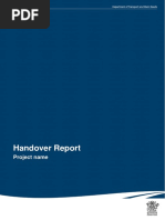 Construction Hand Over Take Over Plan Template | PDF | Economies