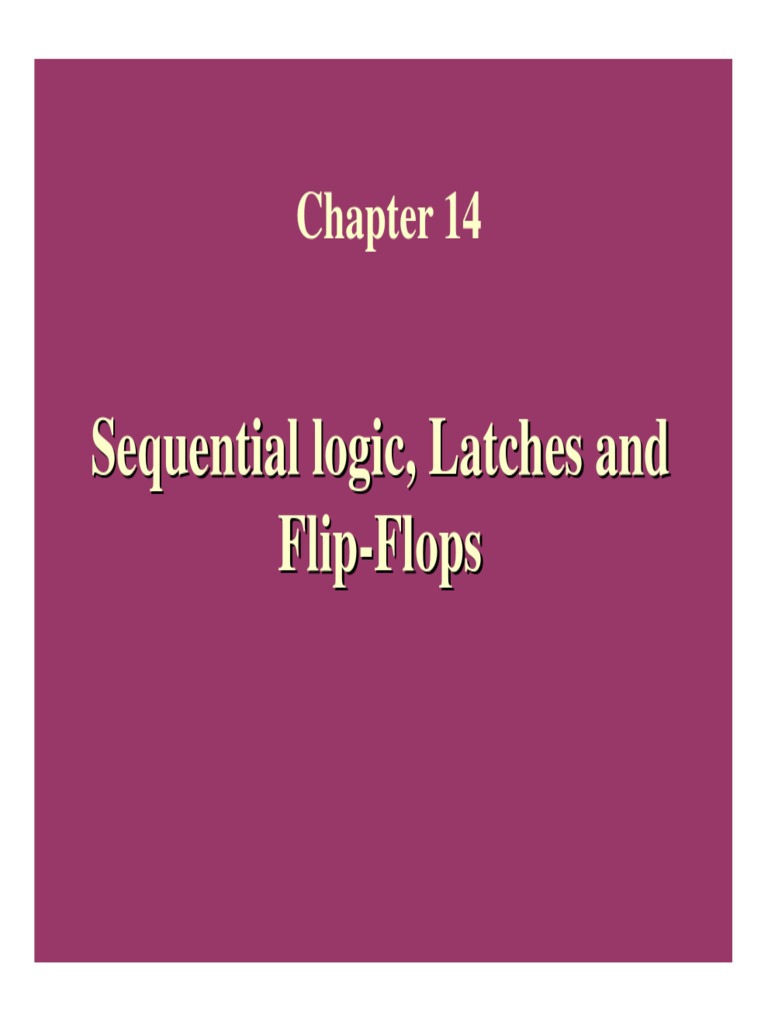 Fundamentals of the S-R Latch: Cross-Coupled NAND and NOR Gate ...