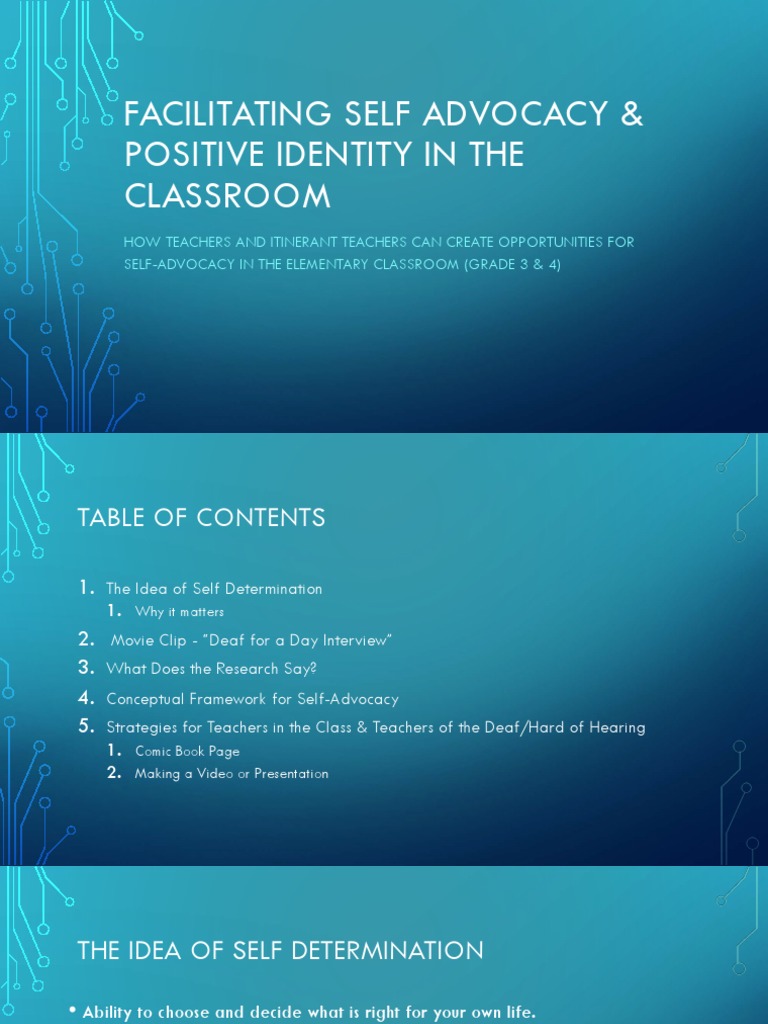 Self-Advocacy for Deaf Students | PDF | Hearing Loss | Self