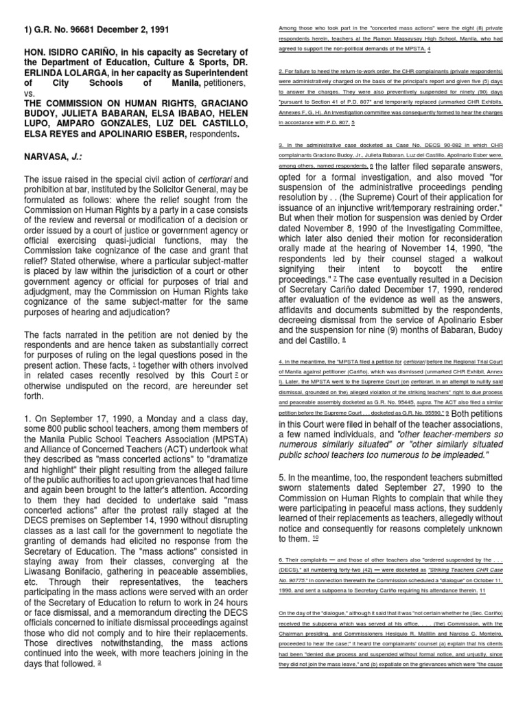 Numerous Similarly Situated" or "Other Similarly Situated Public School ...