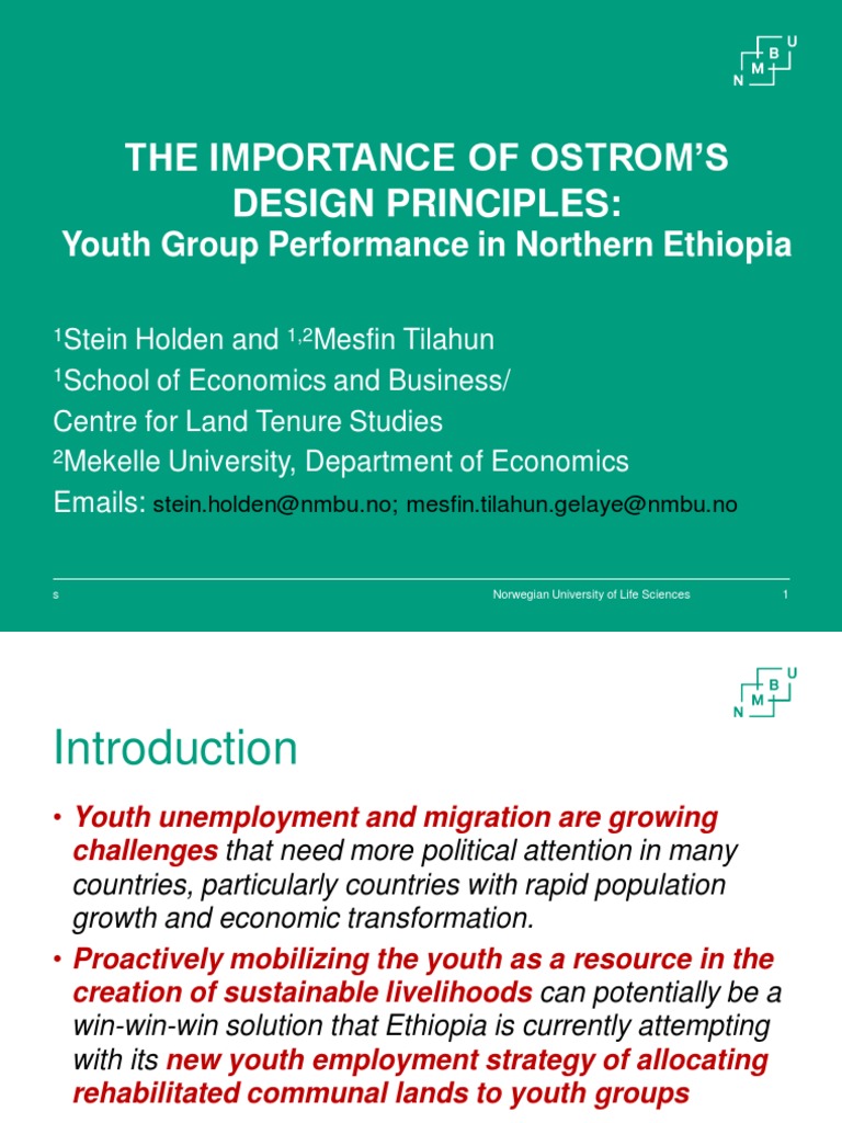 Ostroms Design Principles | PDF | Economies | Business