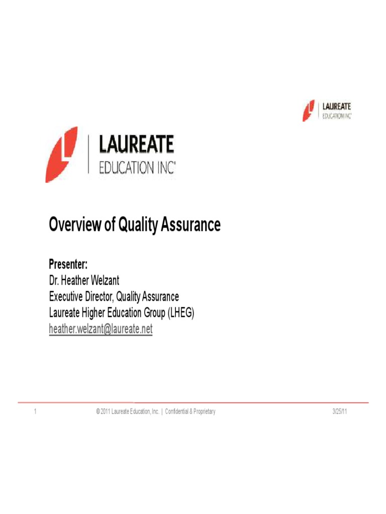 Overview of Quality Assurance | PDF | Quality Assurance | Learning