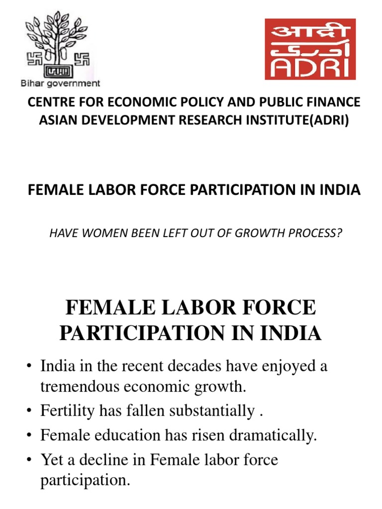 Female Labor Force Participation in India | PDF