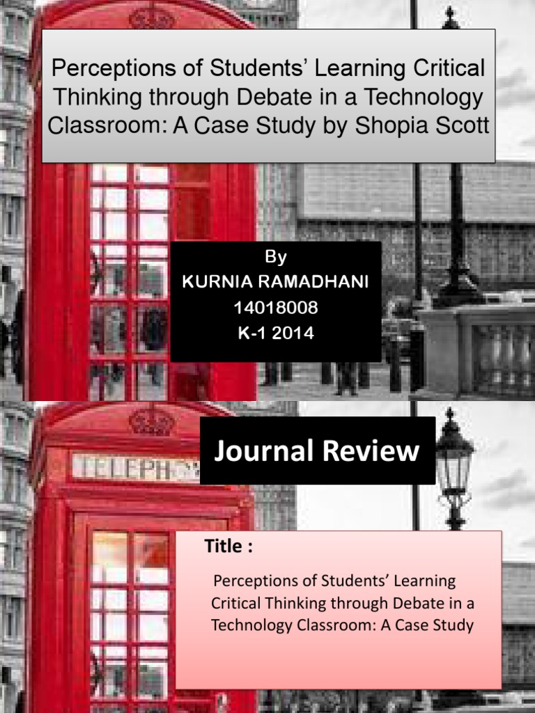 Perceptions of Students' Learning Critical Thinking Through Debate in A ...