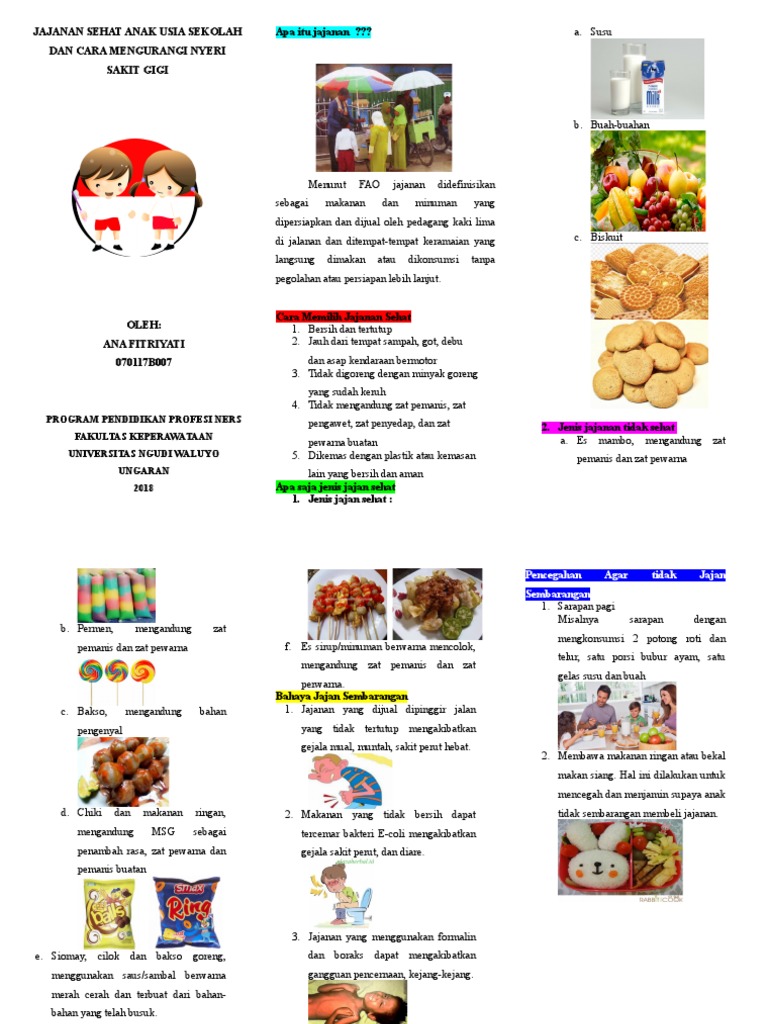 Leaflet Jajanan Sehat | PDF