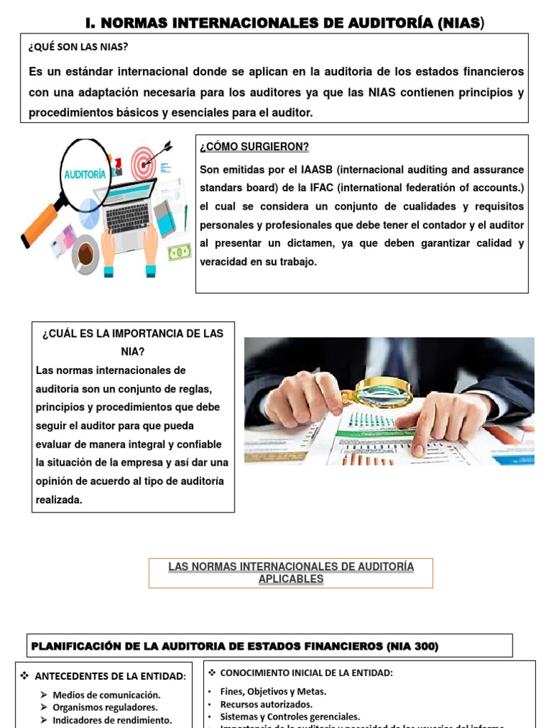 Importancia y Definición de las NIAs | PDF | Auditoría | Contralor