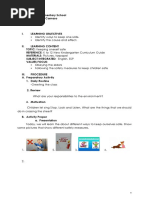 Sample Lesson Plan For Cot With Annotation | PDF | Lesson Plan | Literacy