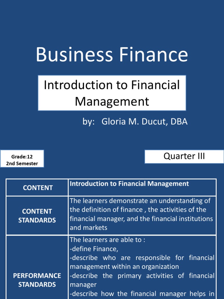 Chapter 1 Intro Fin MGT | PDF | Financial Markets | Stocks