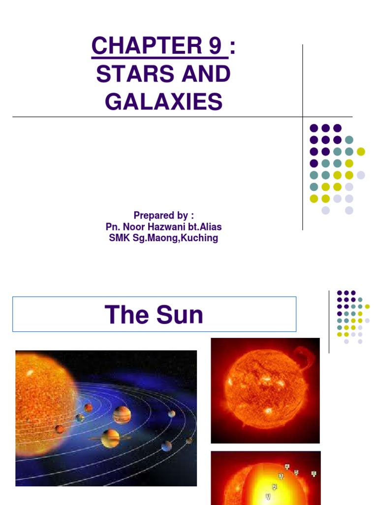 Stars and Galaxies: Prepared By: Pn. Noor Hazwani BT - Alias SMK SG ...