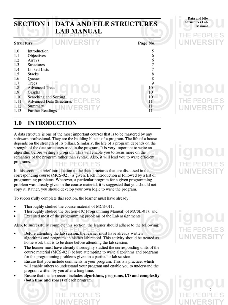 Data and File Structures Lab Manual | PDF | Queue (Abstract Data Type) | String (Computer Science)