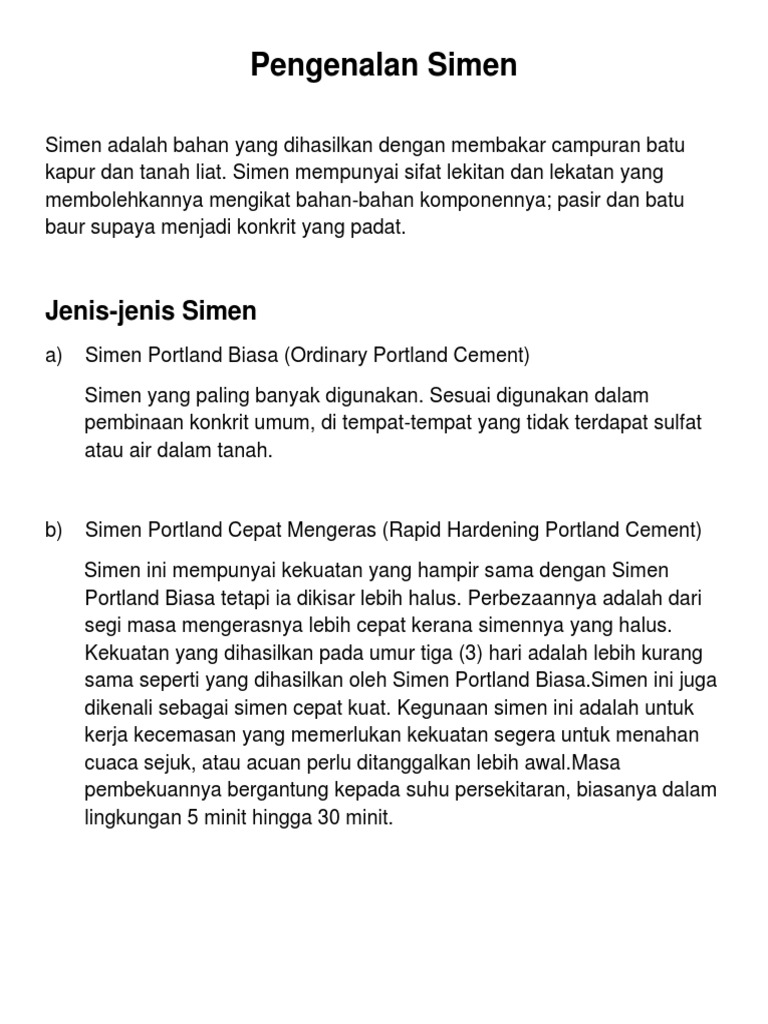 Pengenalan Simen | PDF