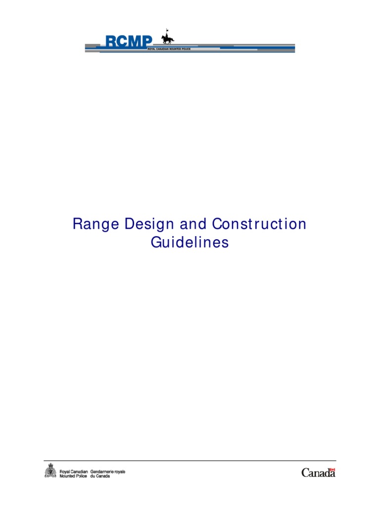 Shooting Range Design Guide Line | PDF | Provinces And Territories Of ...