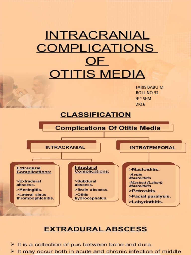 Intra Cranial Complications | PDF | Hearing | Pediatrics