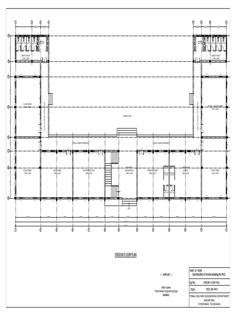 Model Plan of Residential School | PDF