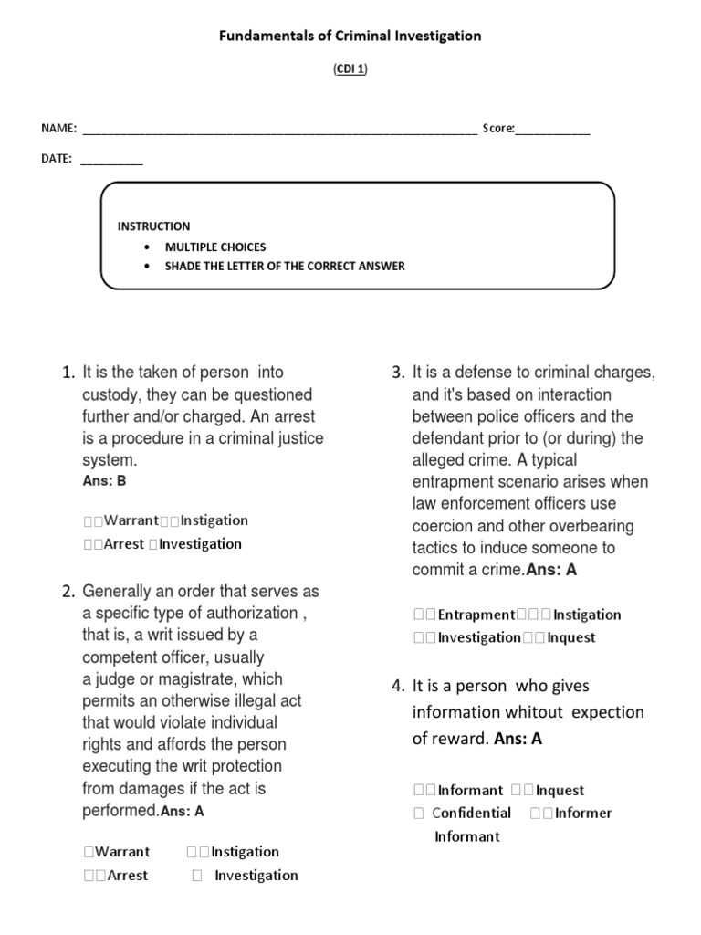 Fundamentals of Criminal Investigation | PDF | Search And Seizure ...