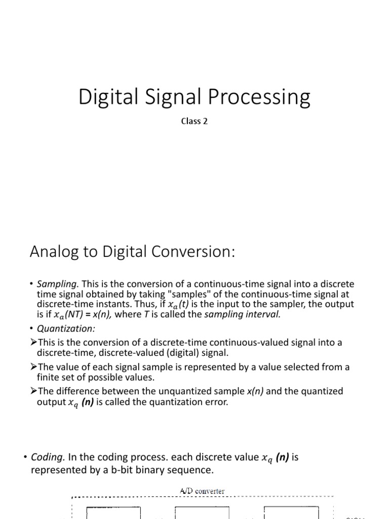 Digital SIgnal Processing | PDF | Sampling (Signal Processing) | Discrete Time And Continuous Time