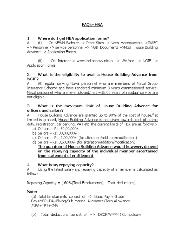 HBA FAQs - Everything you need to know about Naval Group Insurance Fund ...