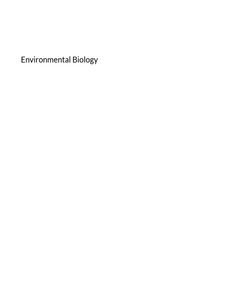 Environmental Science Textbook | PDF | Experiment | Science
