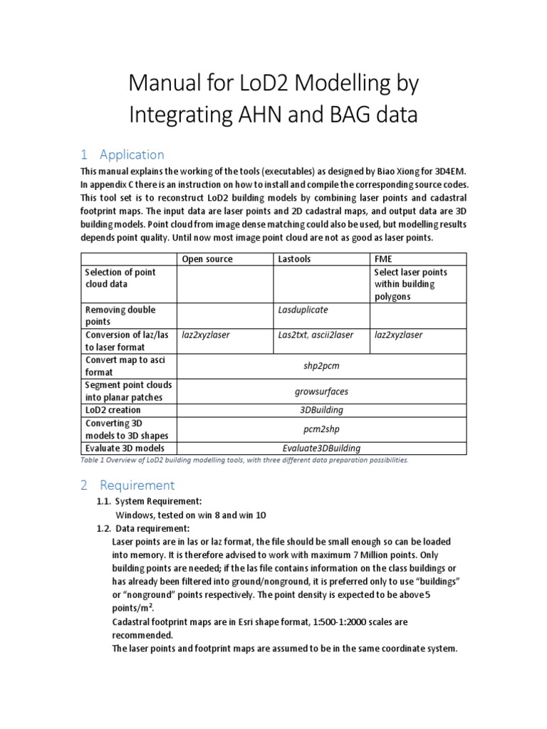 Manual LoD2 Building Modelling PDF | PDF | Source Code | Computer File