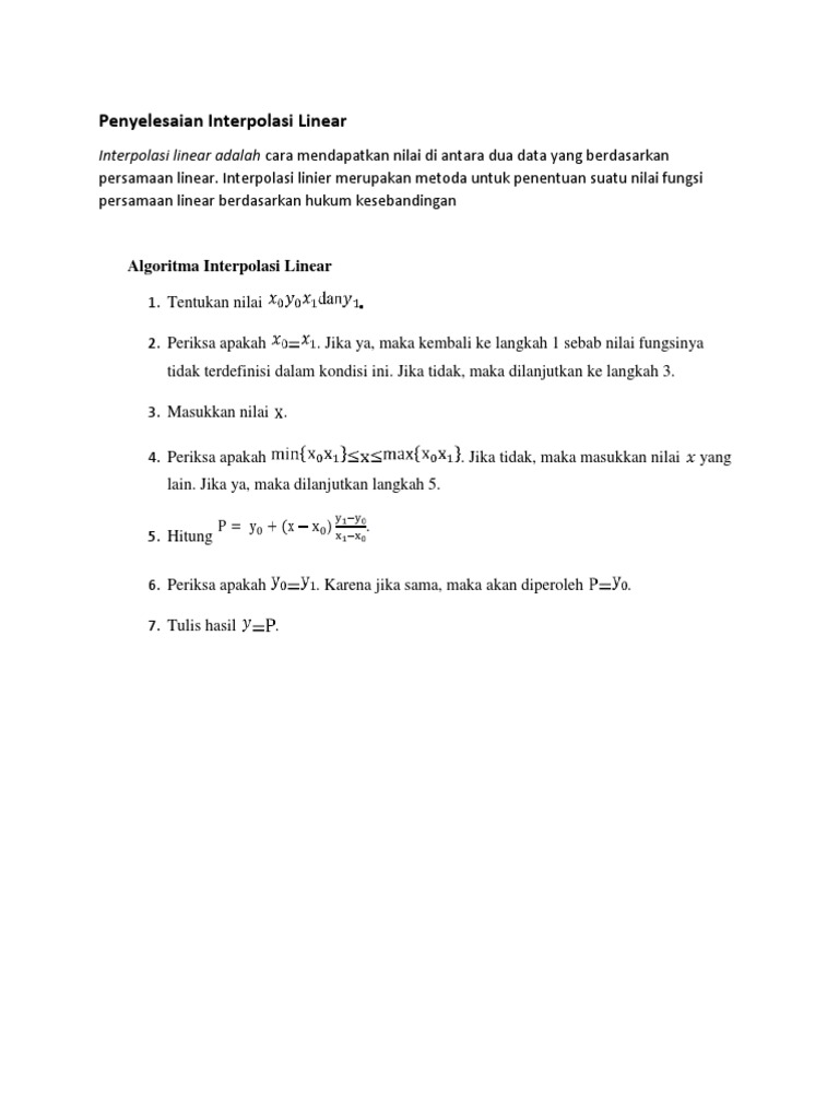 Flowchart Metode Numerik