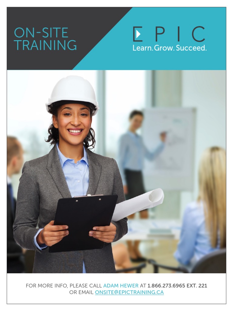 EPIC Brochure EPIC On-Site Program Information PDF | PDF | Engineering ...