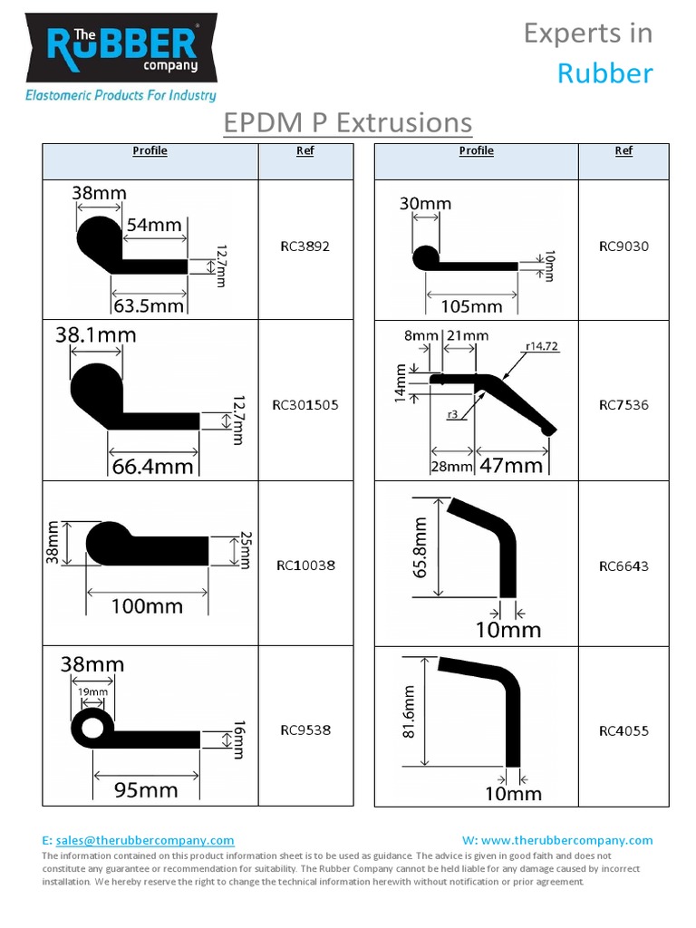 EPDM P Extrusions | PDF | Nature