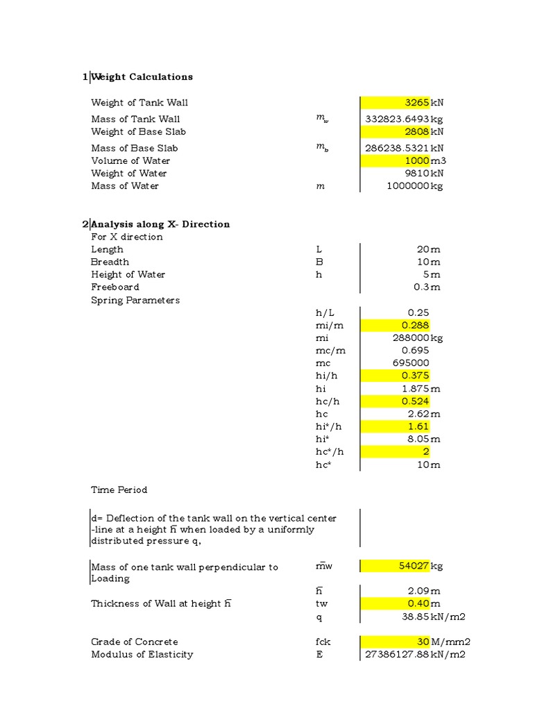 Seismic Calculation. | PDF | Young's Modulus | Nature