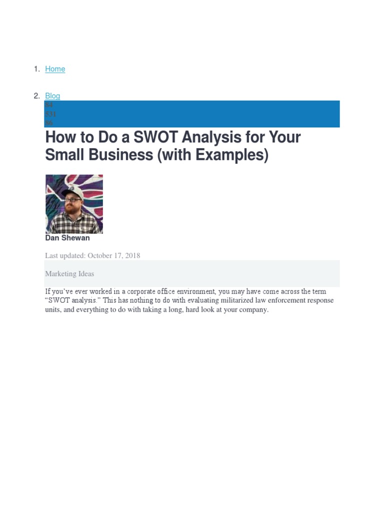 Swot Reference | PDF | Swot Analysis | Business
