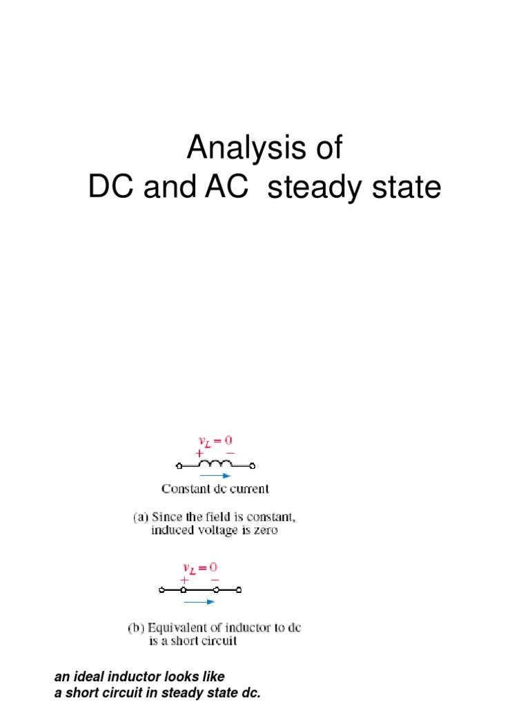 AC and DC Steady State Analysis | PDF | Amplitude | Alternating Current