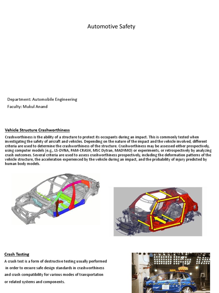 Automobile Safety | PDF | Seat Belt | Airbag