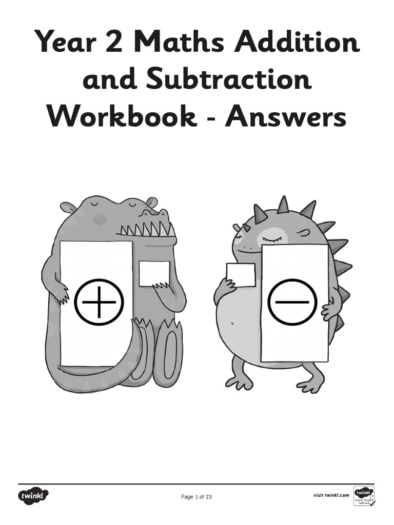 Year 2 Maths Addition & Subtraction Answers | PDF | Subtraction ...