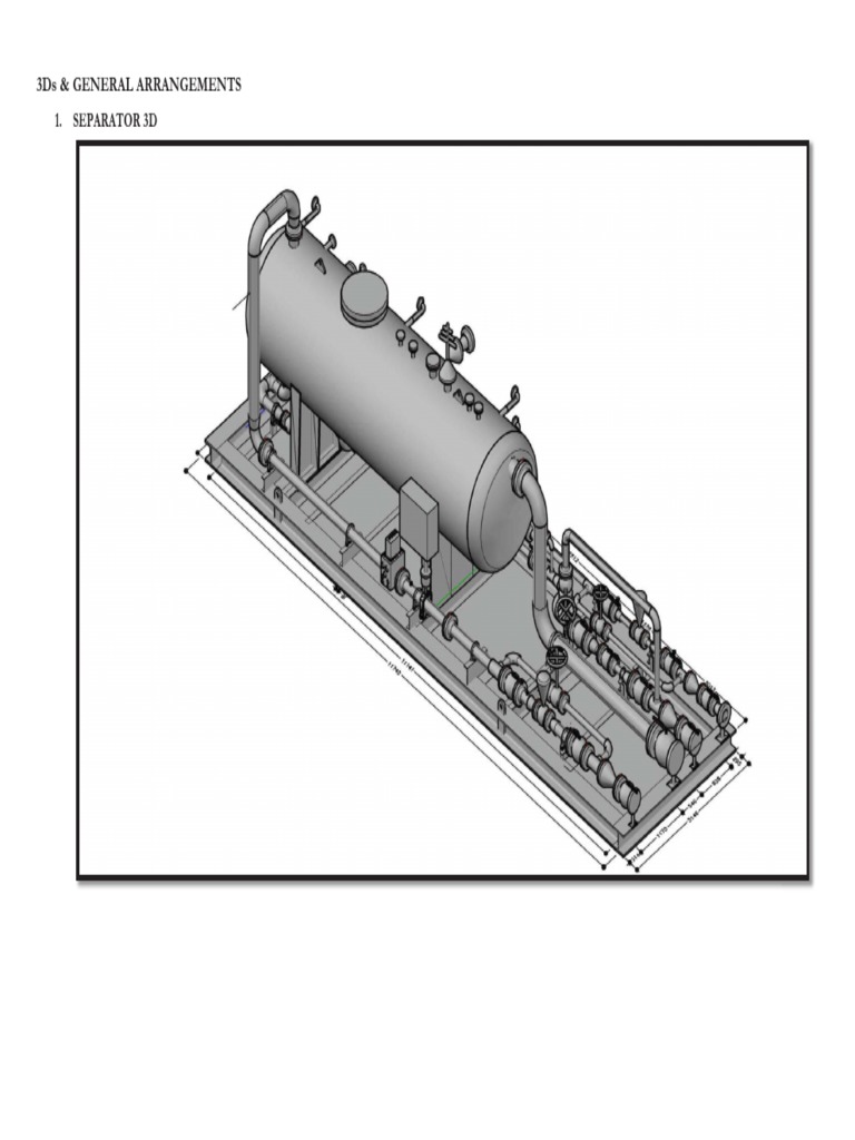 3Ds & General Arrangements: 1. Separator 3D | PDF